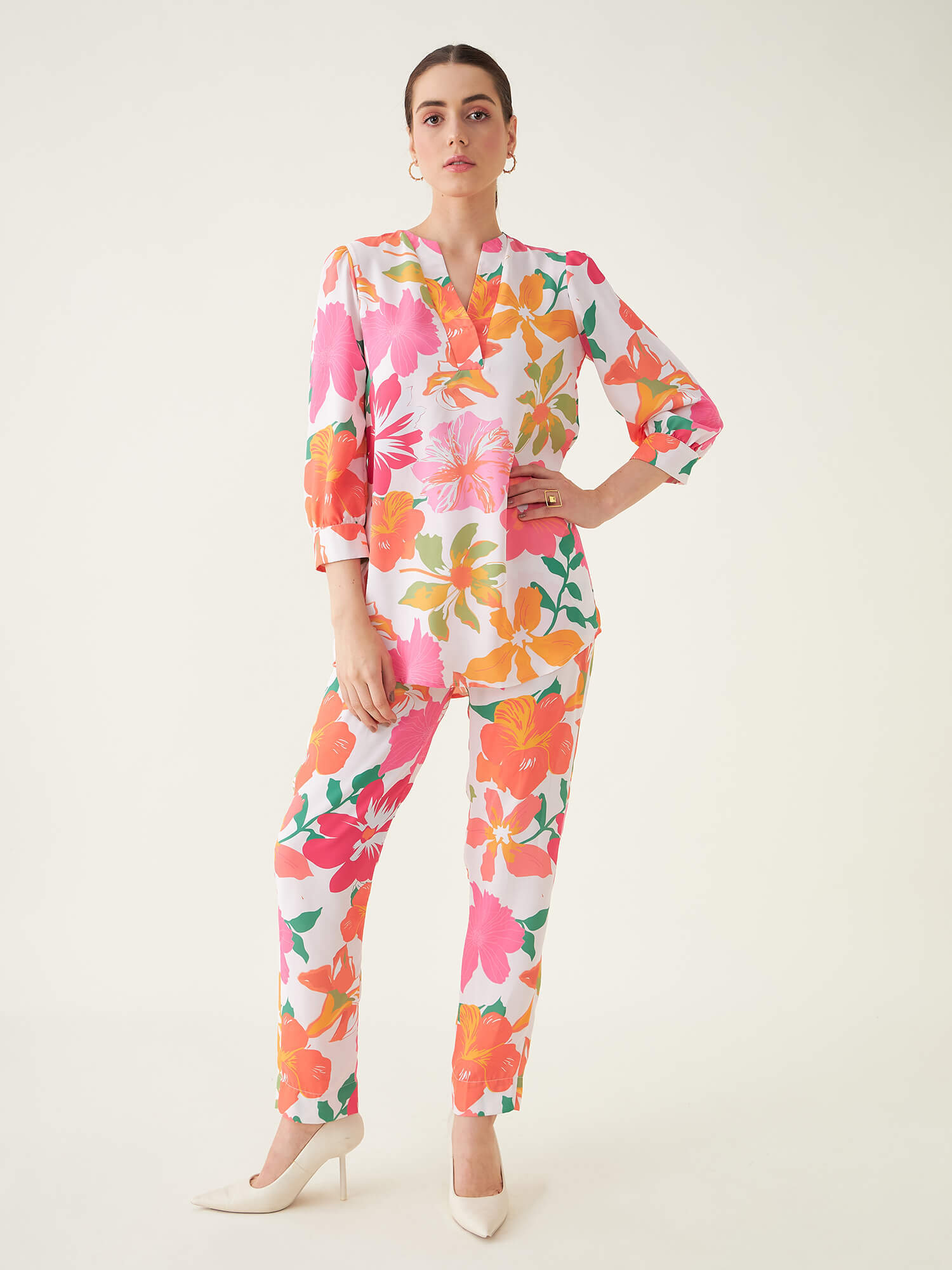 Buy Mesmeric Co-ord Set Floral Co-Ord Set - Multicolor Color | Coords ...